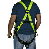 JORESTECH Safety Bundle Full Body Harness with 3 D-Rings, Grommets, and ...