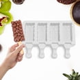 4 Cell Heart Non Stick Silicone Ice Maker Homemade Dessert Tool Kitchen ...