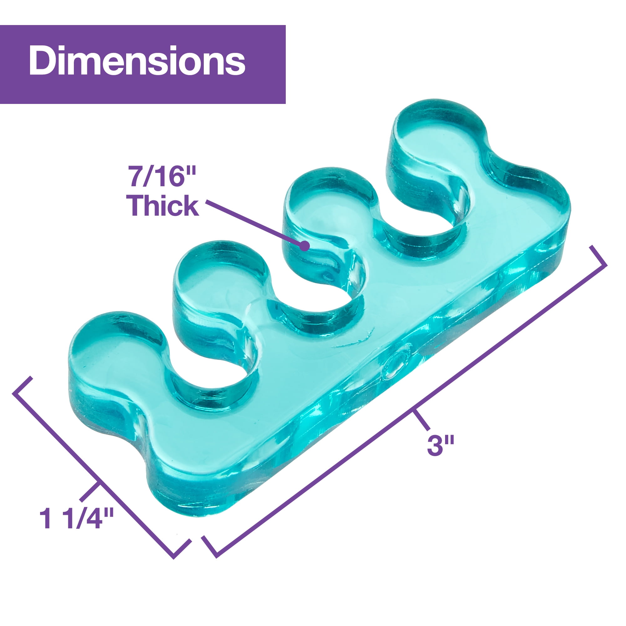 Buy ZenToes Gel Toe Separators for Pedicure, Nail Polish, Toenail ...