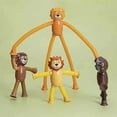 Telescopic Tube Toy with Sucker Flexible Stretchable Monkey Lion DIY ...
