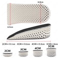 Half Shoe Insoles Heel Insert Sport Cushion Height Increase EVA Memory ...