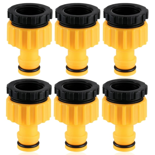 Wweixi 6 Pieces 3/4 inch 1/2 inch Hose Quick Connector 2 in1 Plastic ...