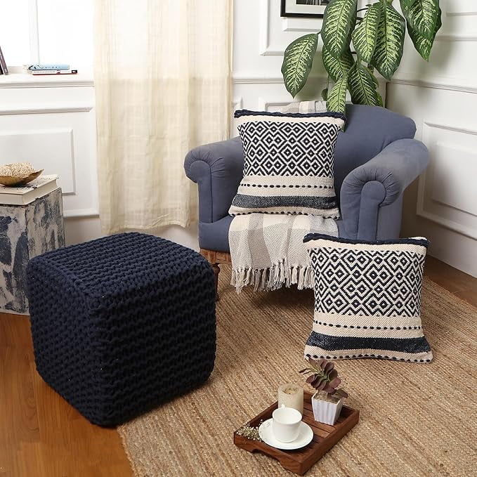 Pouf stool ottoman store