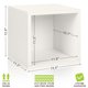 Way Basics Eco Stackable Storage Cube and Cubby Organizer, White ...