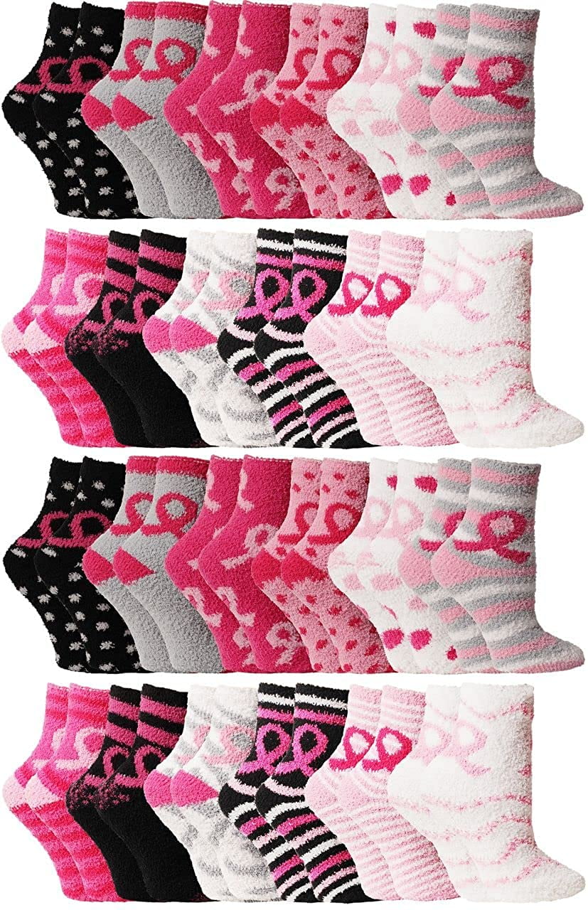 24 Pairs Yacht & Smith Womens Wholesale Bulk Warm And Cozy Fuzzy Socks ...