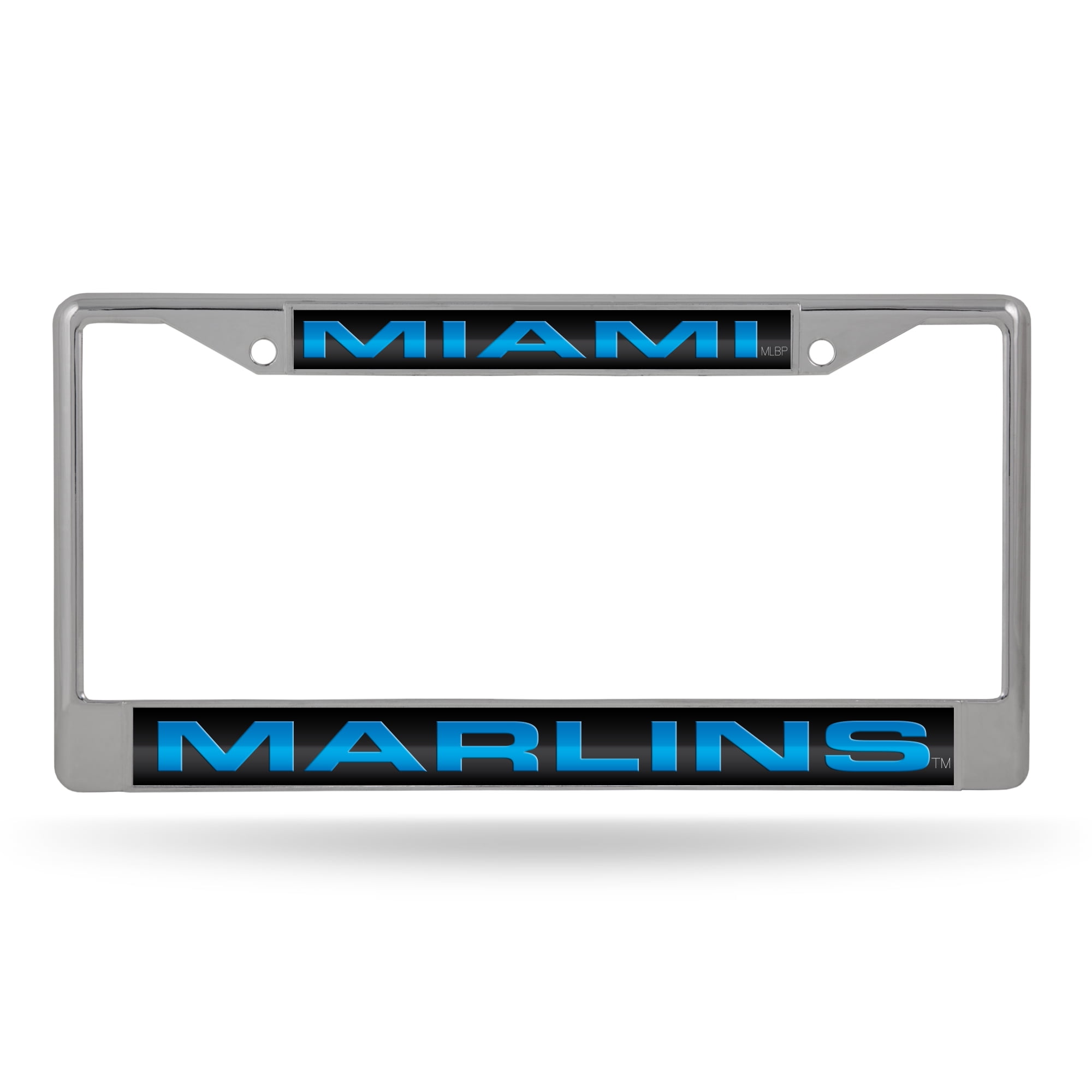 Miami Baseball Marlins Chrome Metal Laser Cut License Plate Frame ...