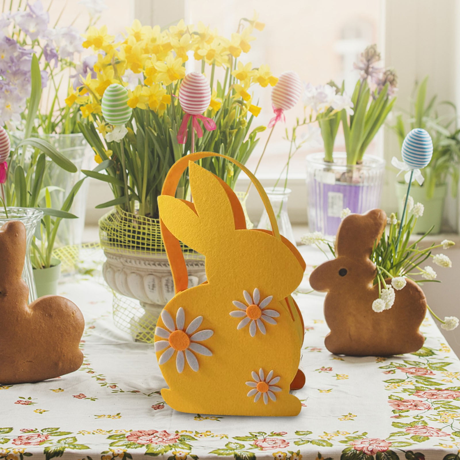 Click here for Dvkptbk Easter Basket Easter Candy Bag Bunny Candy... prices