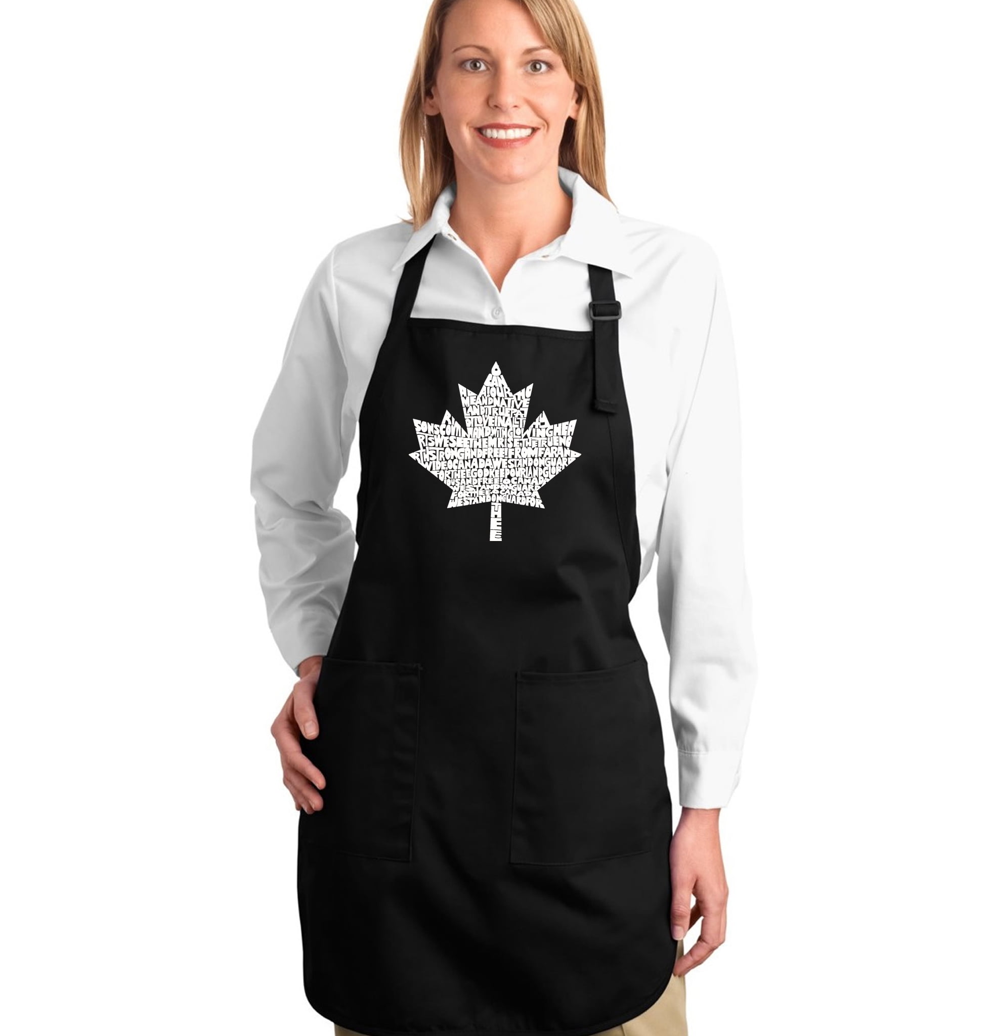 LA Pop Art Full Length Word Art Apron - CANADIAN NATIONAL ANTHEM ...