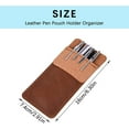 RETON 4 Packs Leather Pocket Protector, Black and Brown Pen Pouch ...