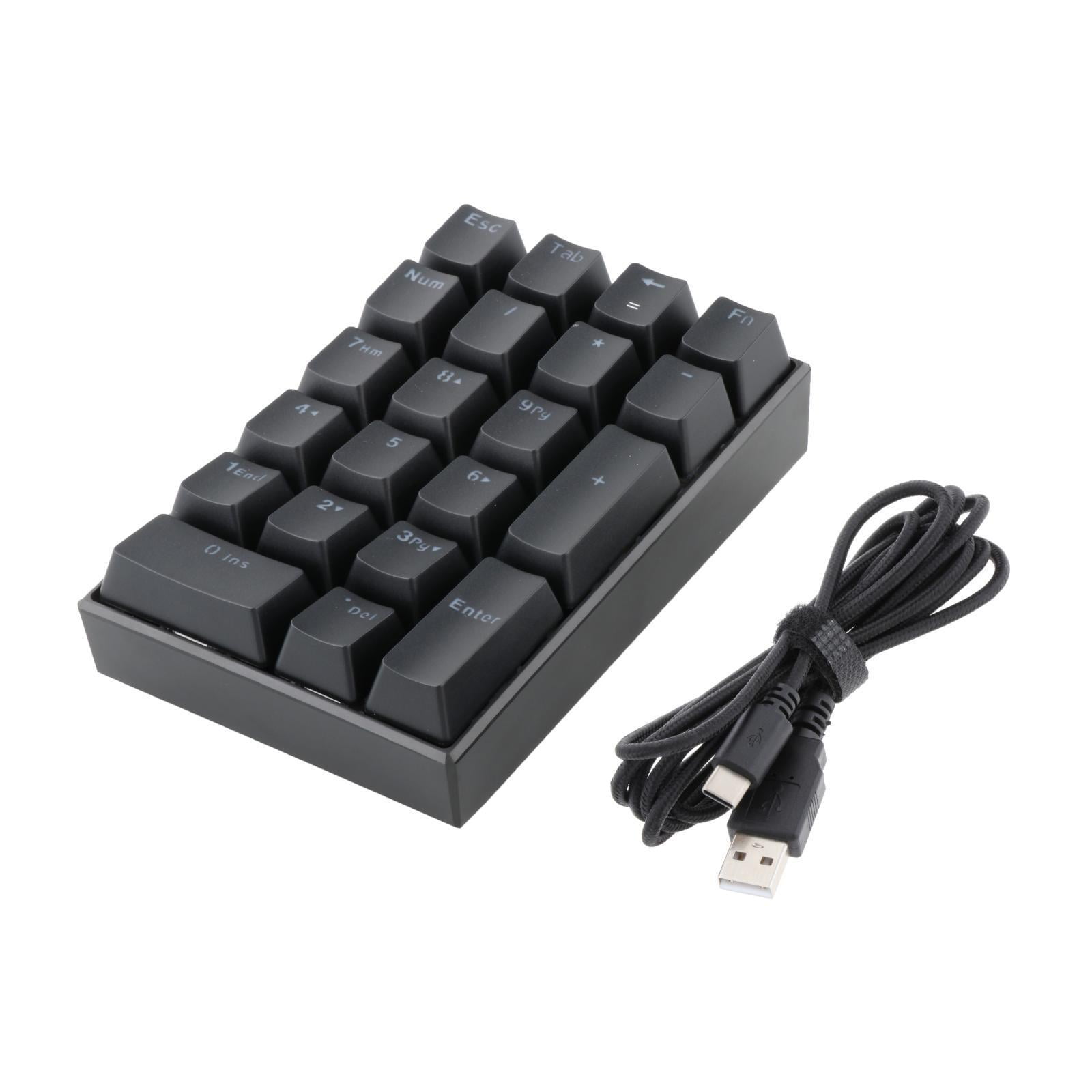 Methold K23 Mini Numpad LED Backlit Numeric Use Home Office Keypad 21 ...