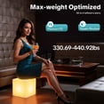 30cm LED Cube Stool – RGBW, 16 Colors, Remote Control, IP54 ...