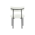 Shatana Home Lena Dining Chair Black with Black Boucle (Set of 2 ...