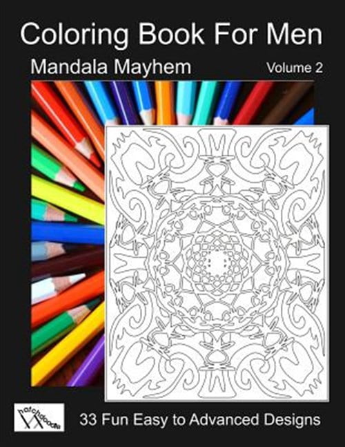 Pre-Owned Coloring Book for Men: Mandala Mayhem - Walmart.com