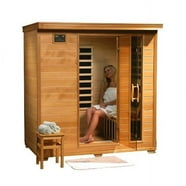 Heat Wave Saunas Infrared Hemlock Sauna for 4 People with 9 Low-EMF Carbon Heaters ...