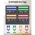 32-key key lock box, wall-mounted key box, key cabinet, car key ...