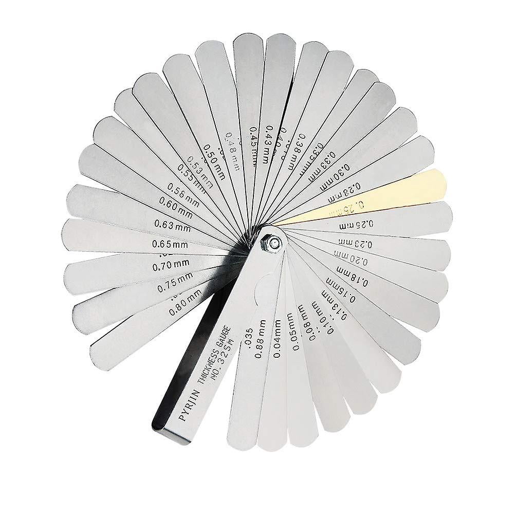Calibre de espesores, juego de calibres de espesores, 32 hojas en ...