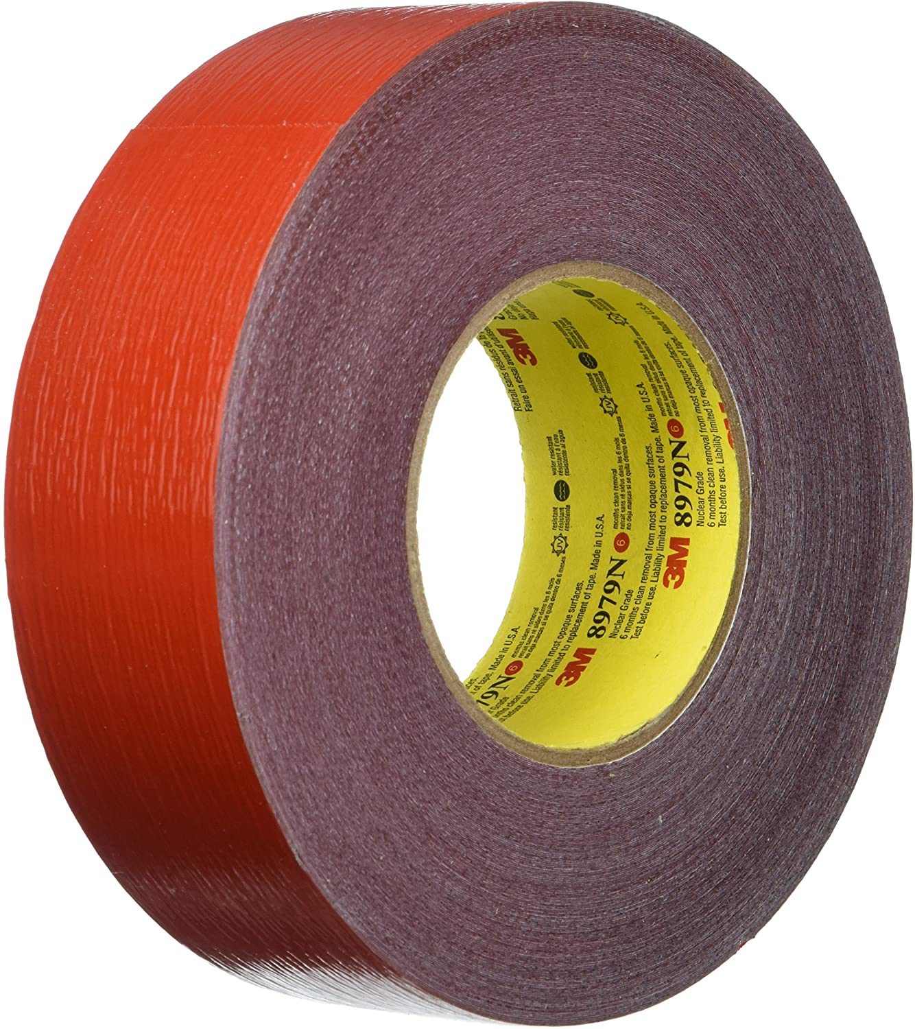 3M 8979N Performance Plus Nuclear Duct Tape, Red 48mm Wide x 54.8M Long ...