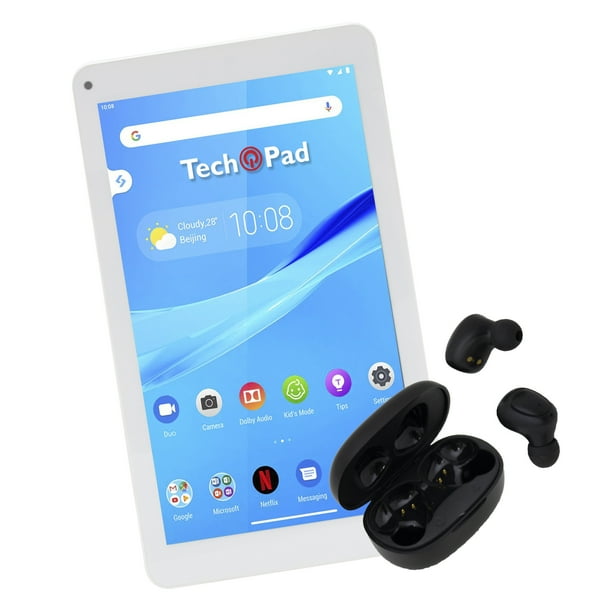 Tablet TechPad 9" con audífonos inálambricos TWS 916 | Bodega Aurrera en línea