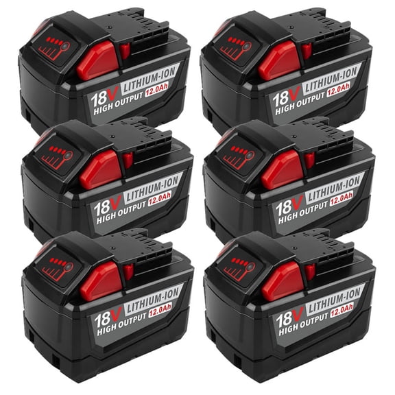 Milwaukee M18 Lithium-Ion 18V 5Ah Extended Capacity Battery, XC 5.0 ...