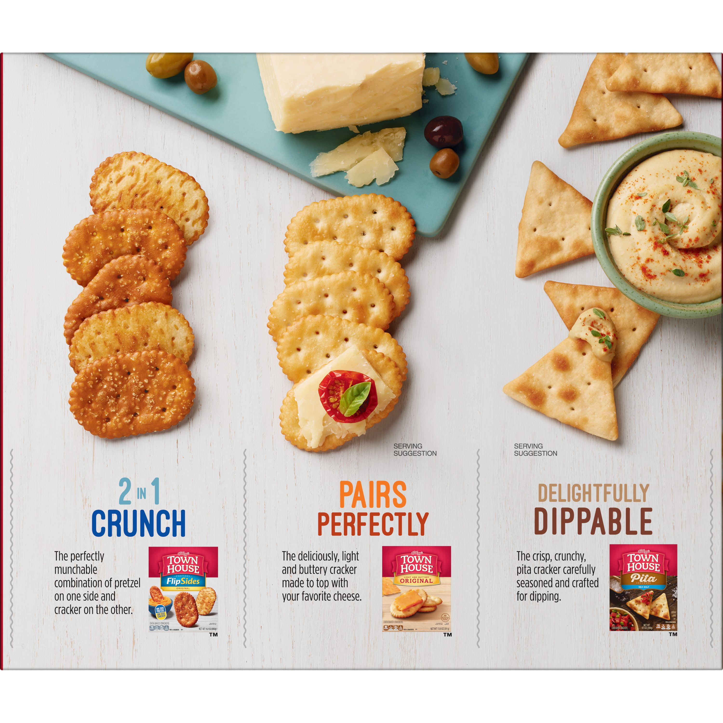 Kellogg’s Town House Oven Baked Crackers, Original, 20.7 oz – Totalhill ...