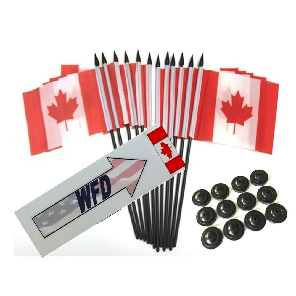 PACK of 12 4"x6" Canada Miniature Desk & Table Flags, 1 Dozen 4"x 6 ...