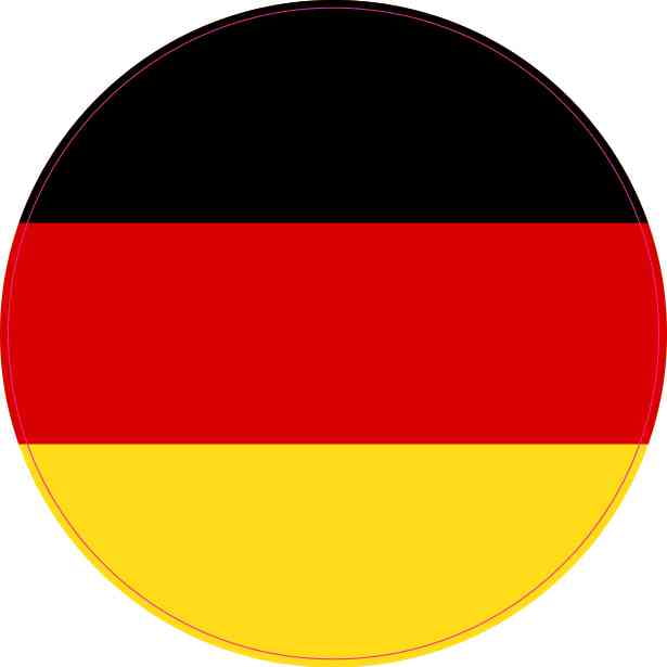 4x4 Round Germany Flag Sticker Vinyl Vehicle Decal Travel Hobby ...