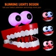 Chattering Teeth Wind up Toy: Walking Teeth Toy with LED Eyes Funny ...