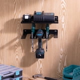 Navaris Drill Holder and Shelf for Pegboard or Wall - Tool Organizer ...