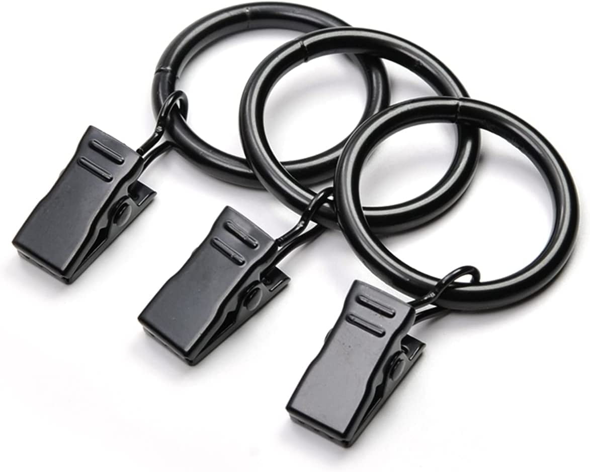Curtain Clip Rings Hooks 25mm(ID) Iron Drapery Ring for Drapery, Photos ...