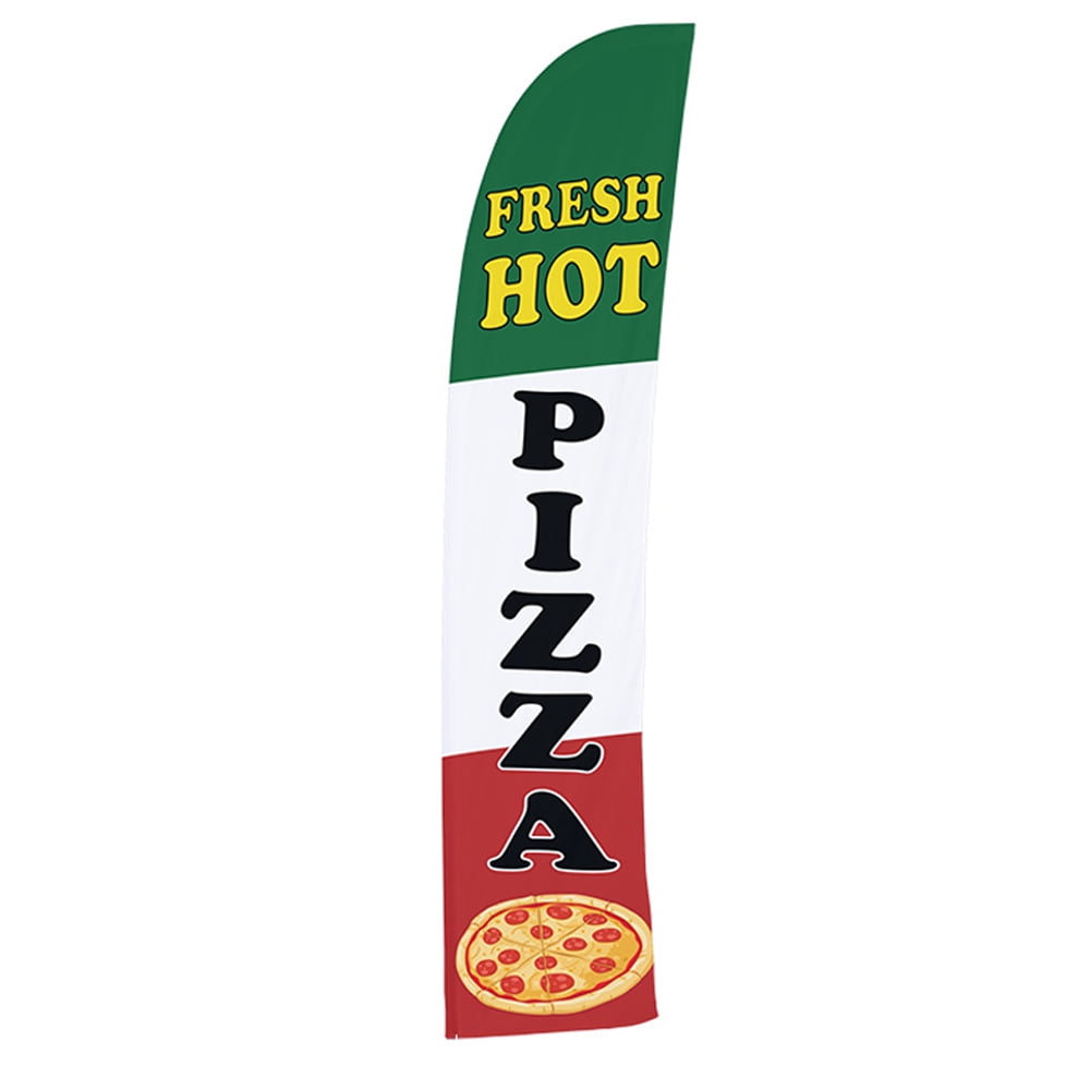 Vispronet Pizza Feather Flag – Made From Tear-Resistant Knitted ...