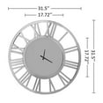Glamorous Decorative 32" Round Mirror Wall Clock - Modern Large Clocks ...