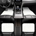 4-Piece Car Floor Mats Set, Floral Pastel Crystal Velvet Automotive ...
