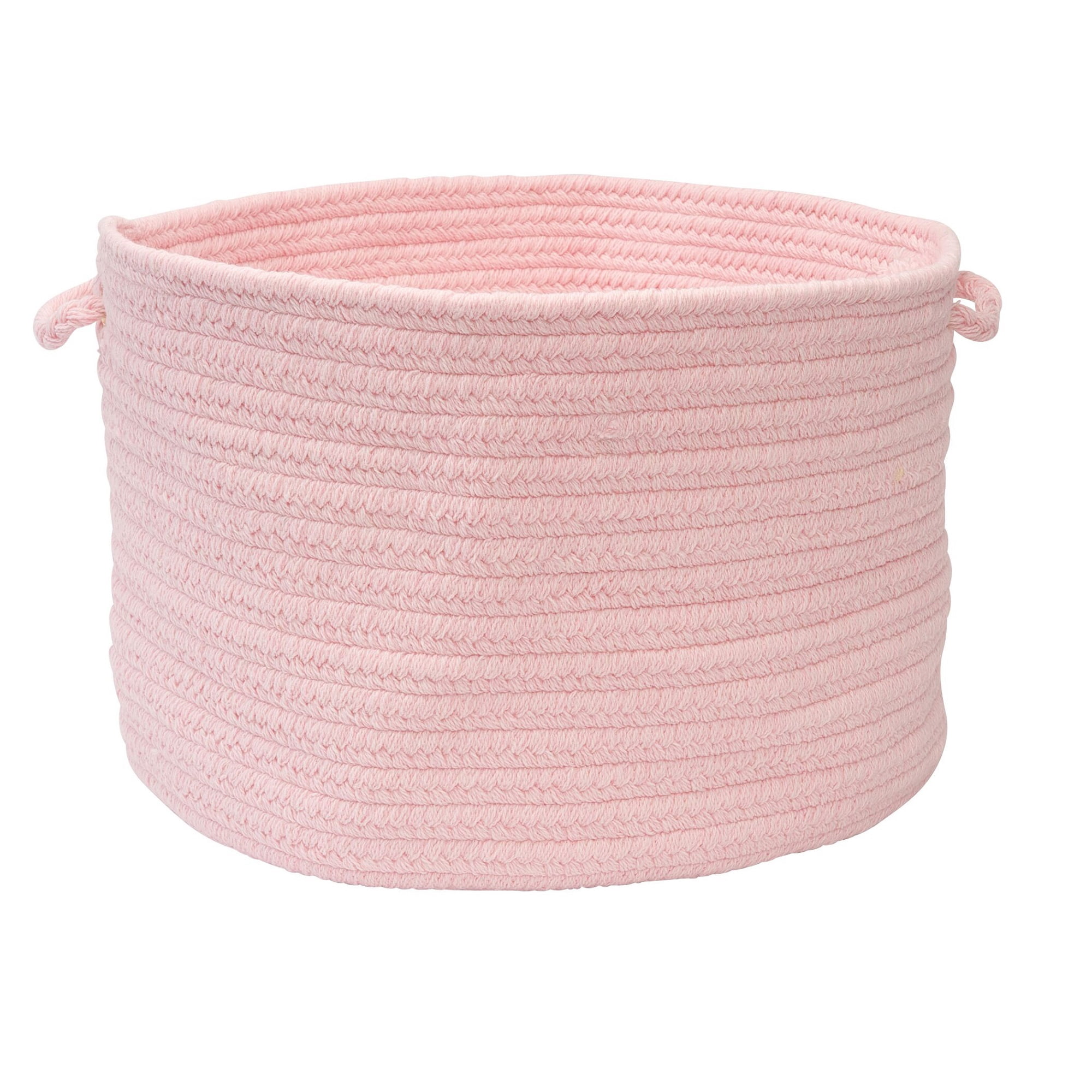 14" Pink Handmade Braided Basket - Walmart.com - Walmart.com
