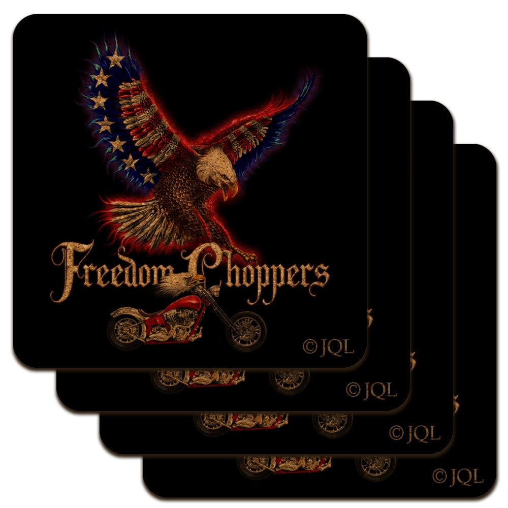 Freedom Choppers Motorcycle Patriotic American Flag Eagle Bike Low ...
