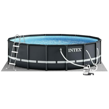 Intex Prism Frame 16ft X 8ft X 42in Rectangular Above Ground Pool Set ...