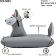 Sled Husky Snow Tube Inflatable 38 inches Long One Person snow and ...
