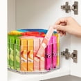 AHGLOP-Divided Drink Packet Organizer, Octagonal 5 Compartment Clear ...