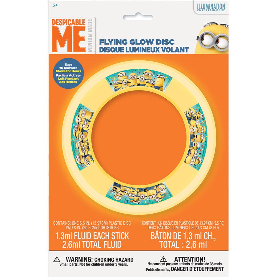Despicable Me Minions Glow Flying Disc - Walmart.com - Walmart.com