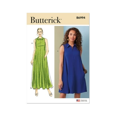 Butterick Sewing Pattern 6784 - Misses' Dress, Size: Y (4-6-8-10-12-14 ...