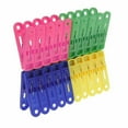 72 Pc Clothes Pins Pegs Plastic Clothespins Laundry Spring Clips Hangs ...