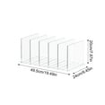 Clear Acrylic Shelf Dividers for Closet Kitchen Cabinet Adjustable Book ...