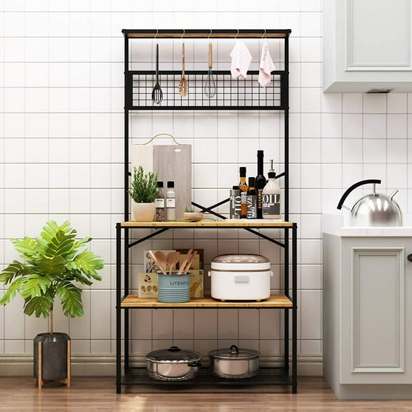 Kitchen Bakers Racks with Storage