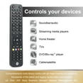 GE 4-Device LG Direct Replacement Universal TV Remote Control in Black ...