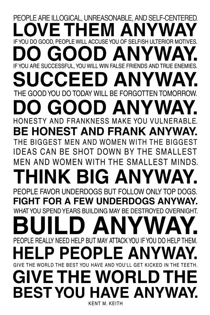 Paradoxical Commandments