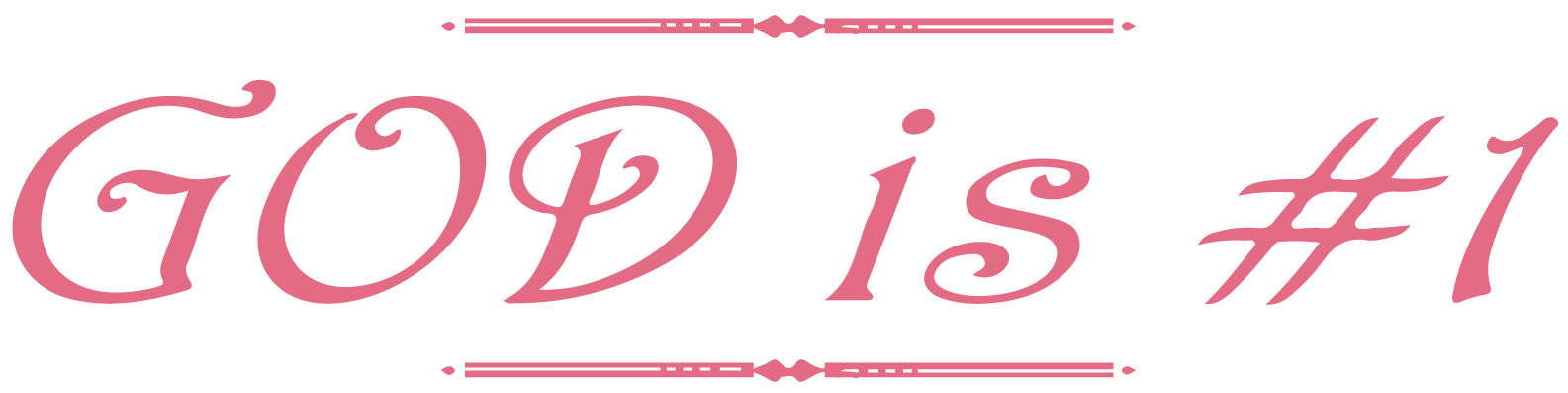 God is # 1 Vinyl Decal Sticker Quote - Large - Soft Pink - Walmart.com