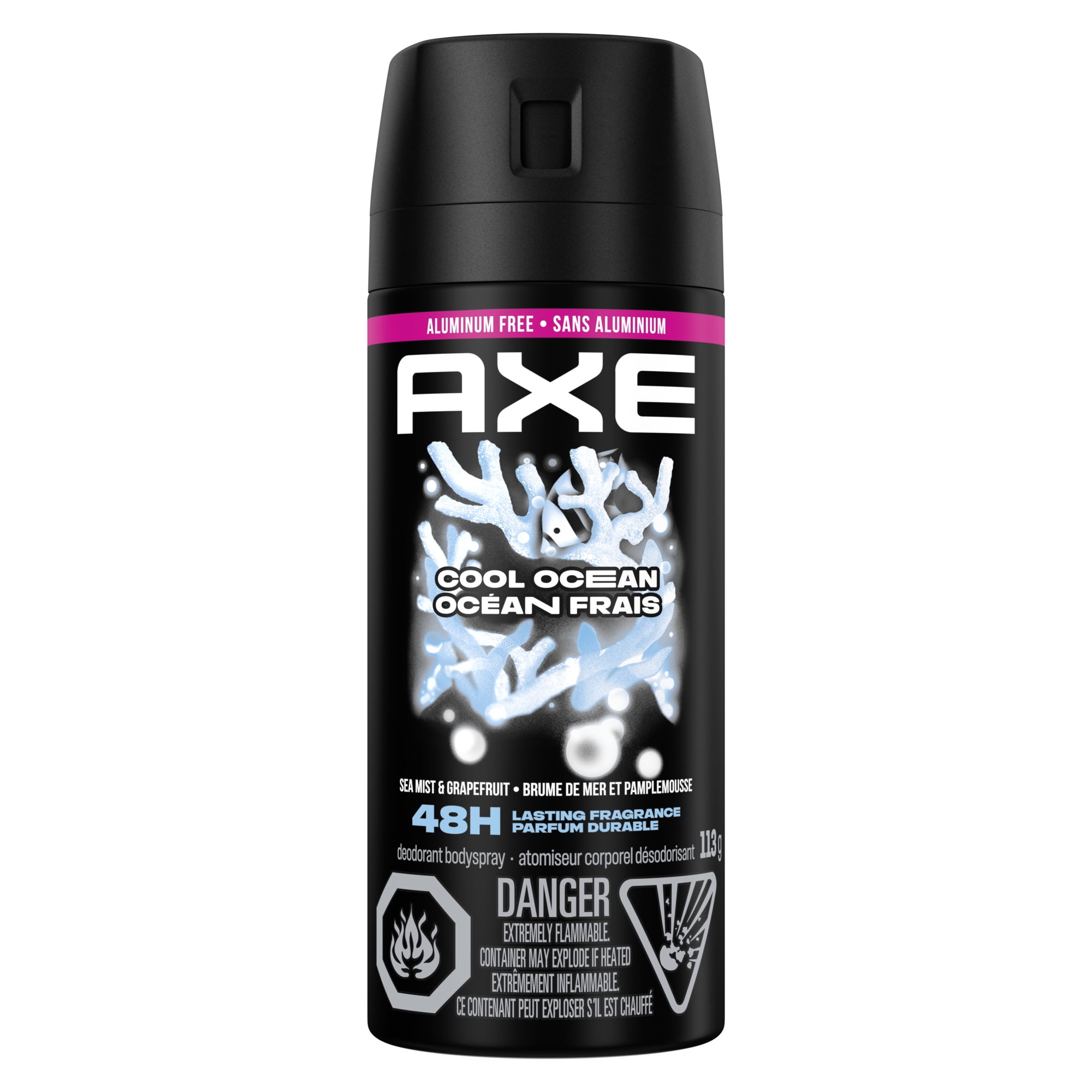 AXE Aluminum-Free Deodorant Body Spray Cool Ocean, 113 g - Walmart.ca