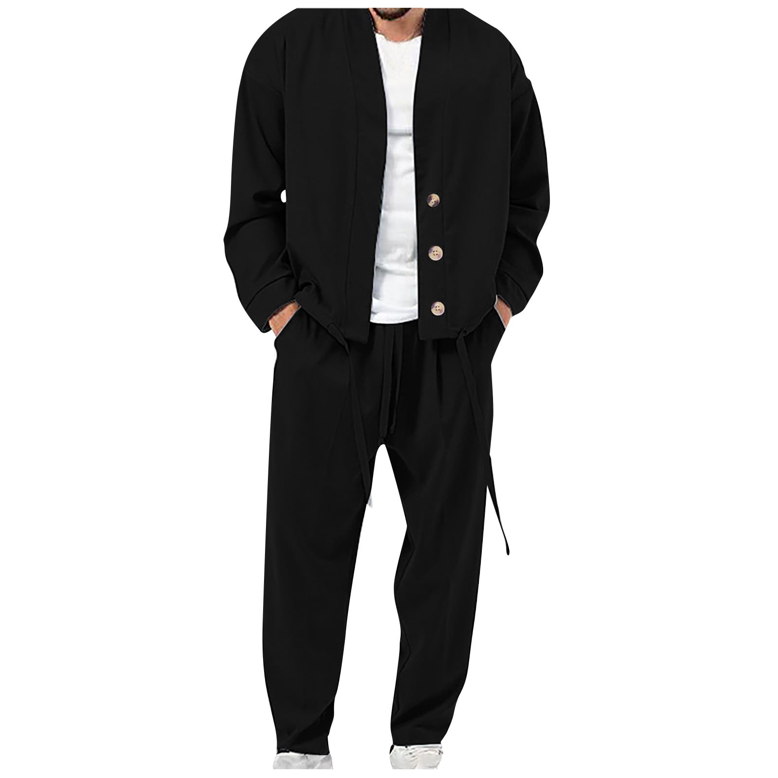 Click here for Cameland Solid Suits For Men Tracksuit 2 Piece Set... prices