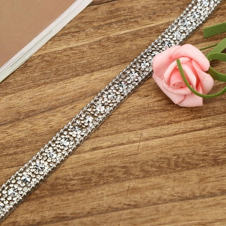 1.2cm Rhinestone Ribbon,DIY Sparkling Rhinestone Ribbon Wedding ...