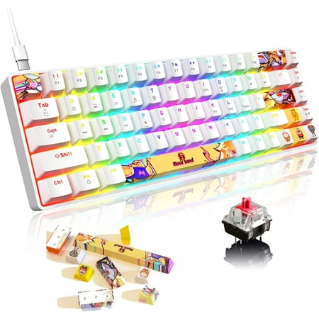 Mechanical Gaming Keyboard Mini Compact Wired 18 Chroma RGB Backlit ...