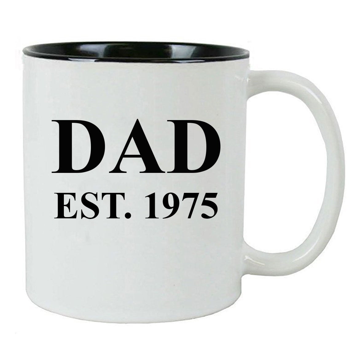 Dad Established Dad EST. 1975 11 Ounce Ceramic Coffee Mug with C-Handle ...
